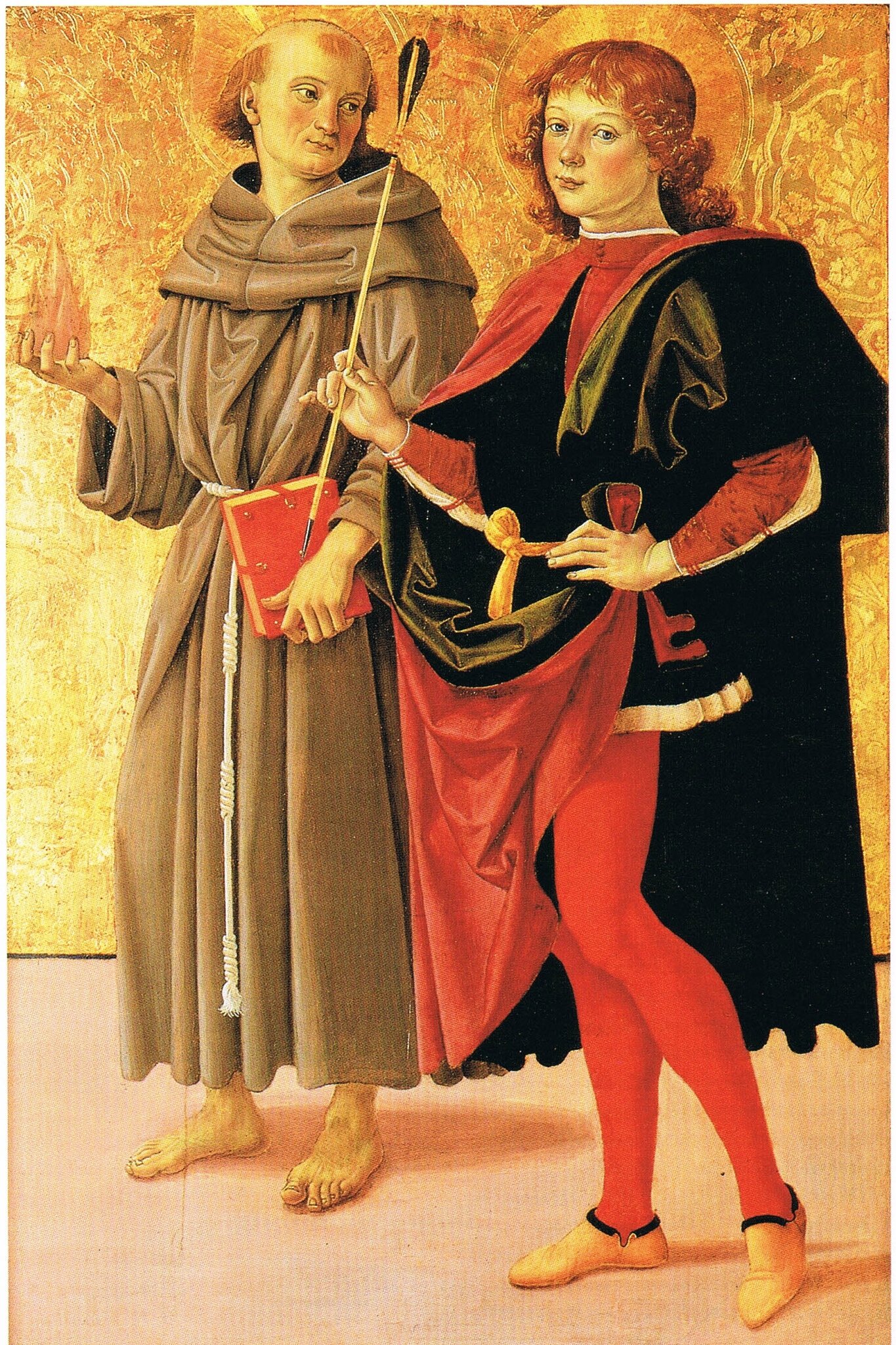 Le Perugin, saint Sebastien et saint Franciscain, MBA Nantes, coll ...