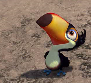 [WIP] RIO le film, 3D toucan - modelisation sous blender par steepers ...